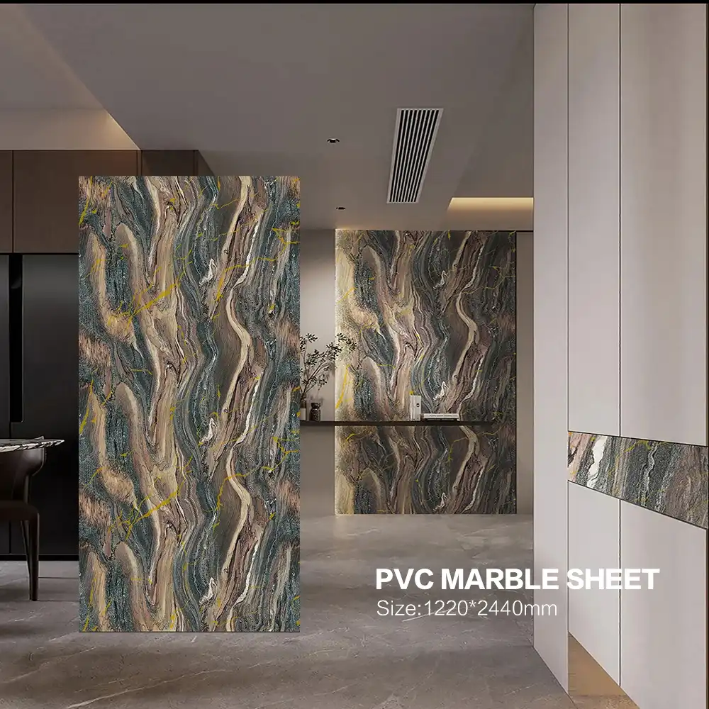 Wholesale White UV Marble PVC Panel Soundproof Manufacturer Suppliers ...