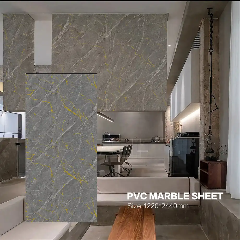 Wholesale Customized Color PVC Marble Wall Panels 3D Texture ...